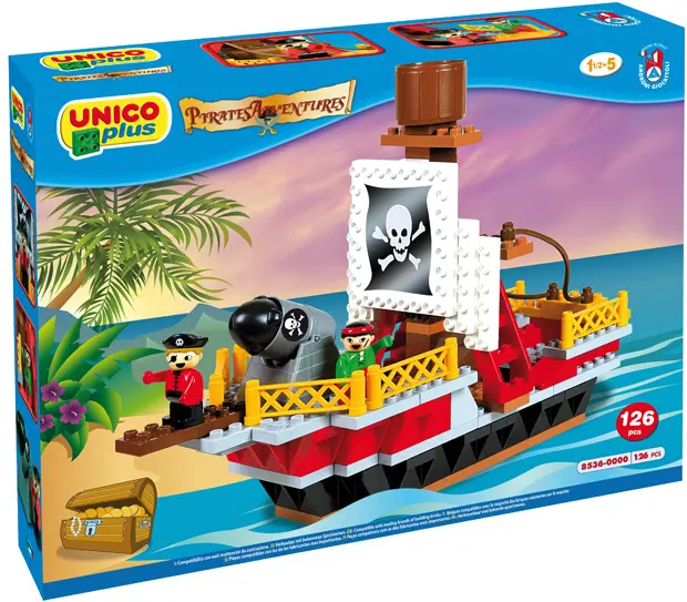 Unico plus kocke Piratski brod 085368