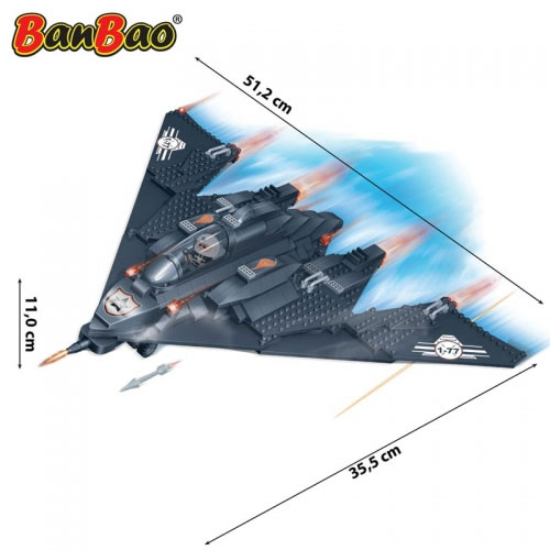 BanBao kocke Vojni borbeni avion 8477