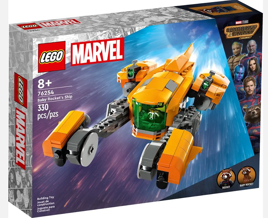 LEGO® Kocke Marvel Čuvari galaksije Brod Bebe Roketa 76254