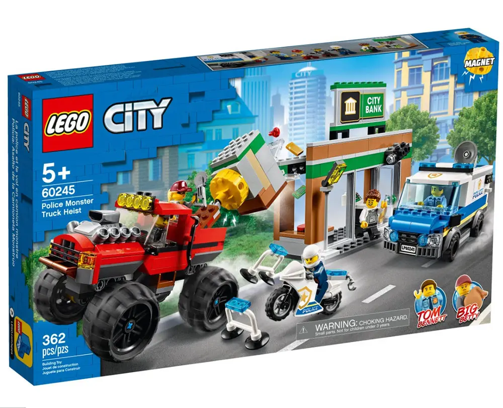 LEGO® City Kocke - Policija - Pljačka banke Monster Truck-om 60245
