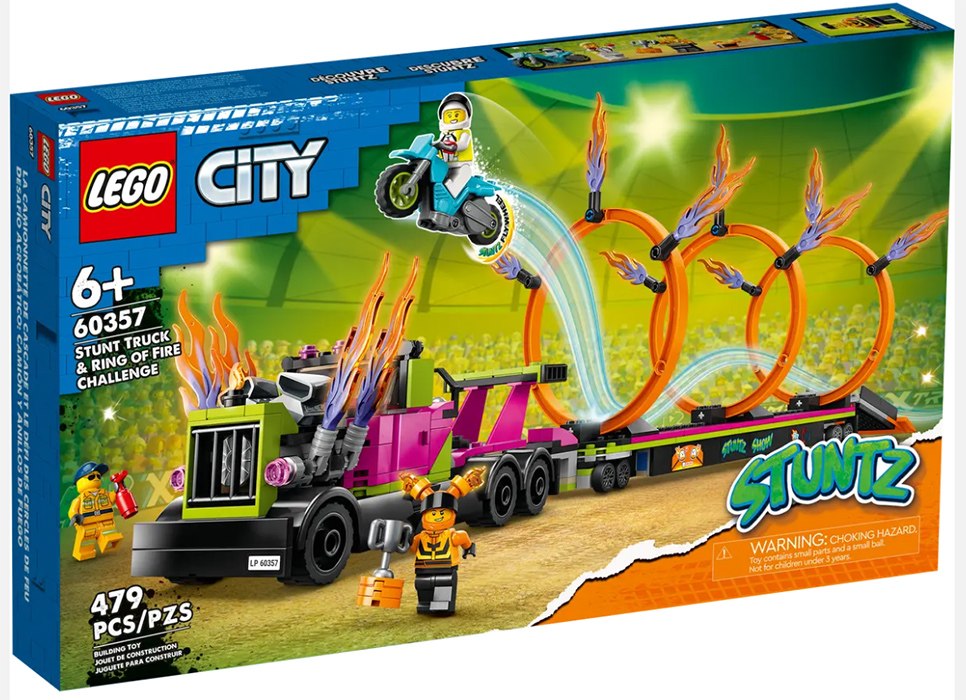 LEGO® City Kocke Stuntz Akrobatski kamion sa vatrenim prstenovima 60357