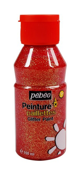 PEBEO Glitter Paint - Svetlucavi gel za decu Crvena 150ml 668180