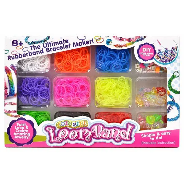 LOOM BAND Set za izradu narukvica 1200 gumica 16976