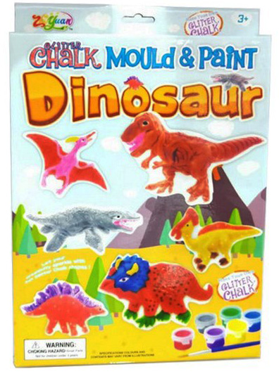 Set za pravljenje krede Glitter Chalk DINOSAURUS 885006