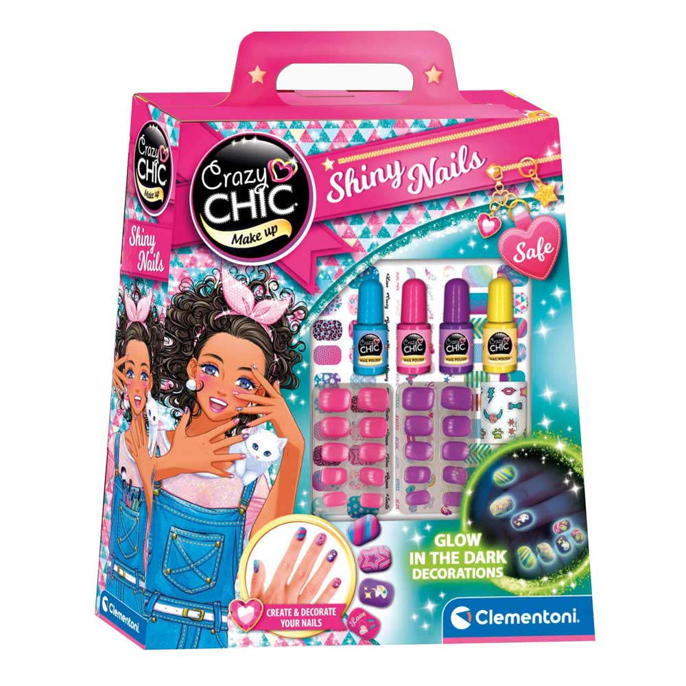 Clementoni Crazy Chic Set za nokte Glow in the dark CL18689