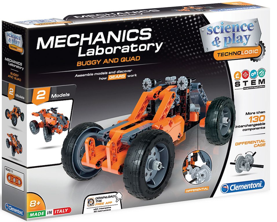 CLEMENTONI Science and Play MECHANICS Mehanika BAGI i KVAD CL75031