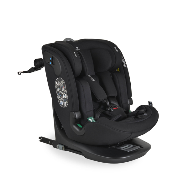 Cangaroo Autosedište za decu 40-150cm GTS Isofix Black CAN3206