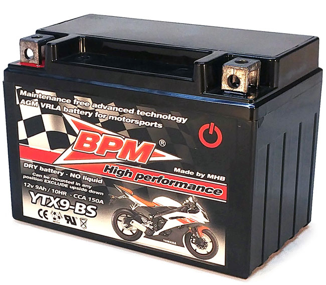 Akumulator za manje SUS motore BPM YTX9-BS 12V 9Ah