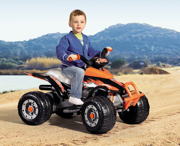 Peg Perego Kvad na akumulator Corral T-Rex nero/arancio IGOR0066