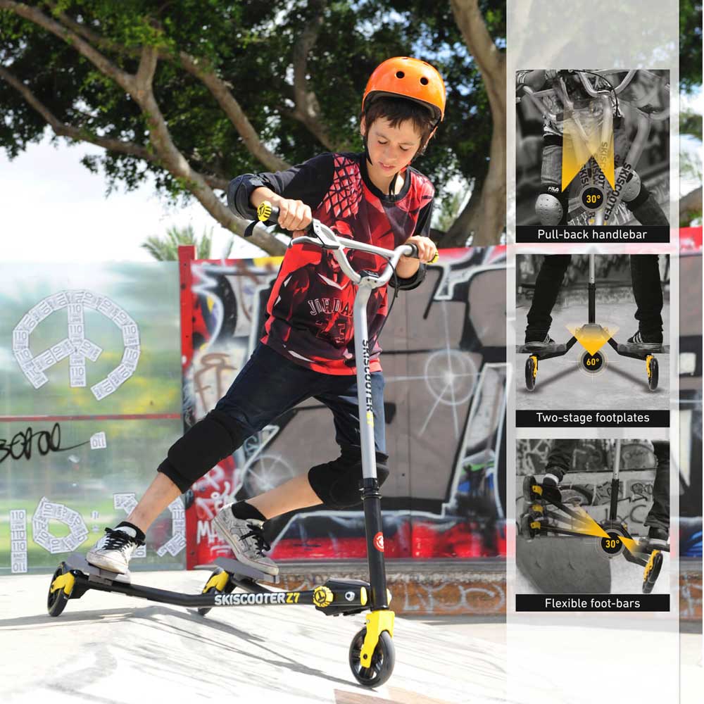 Smart Trike Ski skuter - trotinet do 100kg Z7 Yellow