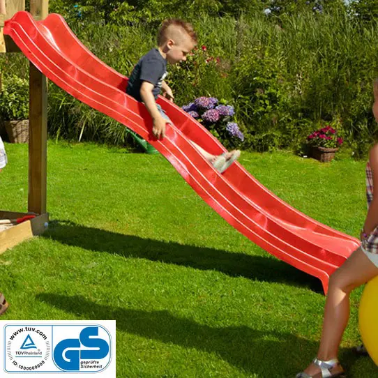 Tobogan Spust 240 cm Jungle Gym sa TUV Sertifikatom - Red