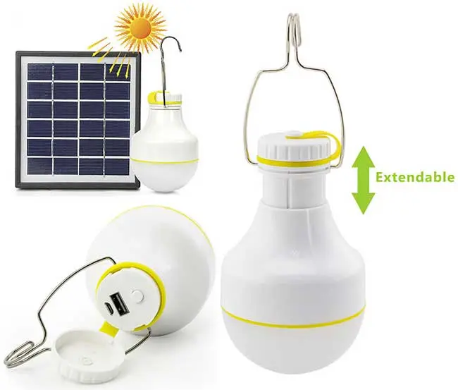 Commel Solarna baterijska lampa sa PowerBank-om C401-710