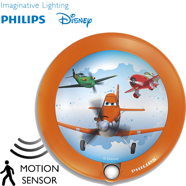 Lampa noćno svetlo sa senzorom pokreta Philips Disney Planes 71765/53/16