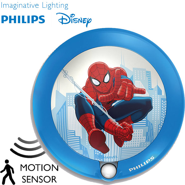 Lampa noćno svetlo sa senzorom pokreta Philips Disney Spiderman 71765/40/16