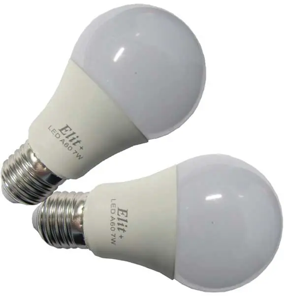 Dve LED A60 sijalice 3000K 7W E27 Elit+ EL 1341