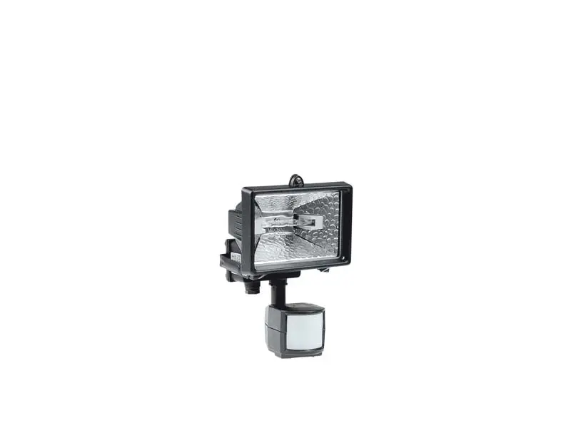 Halogeni reflektor s detektorom pokreta,150 W, IP44, crni