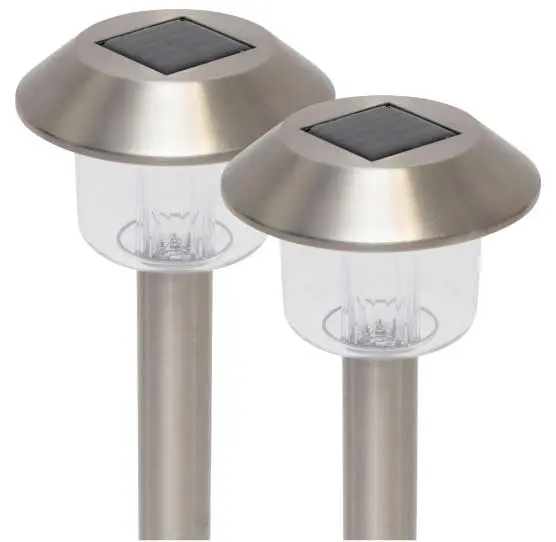 Dve solarne baštenske lampe sa svetlom u boji MX762/2