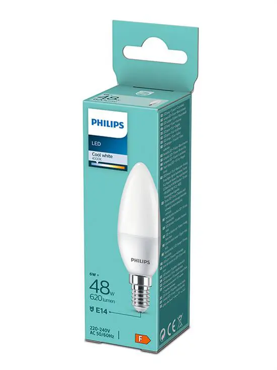 Philips LED sijalica 6W (48W) B35 E14 4000K