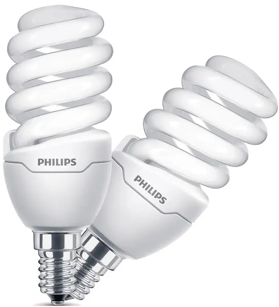 Štedljiva sijalica Philips Tornado T2 Slim 12W E14 WW PS264 2kom.