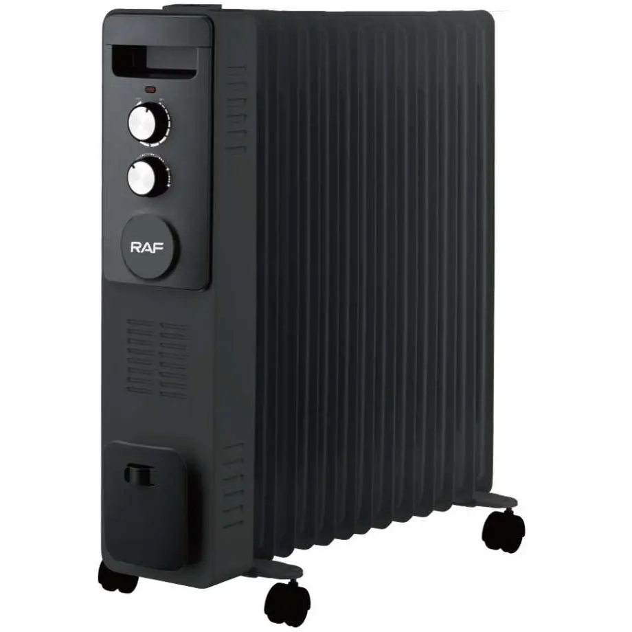 Raf R.1338b Uljni Radijator Sa Ventilatorom 13 Rebara Crni 2900w
