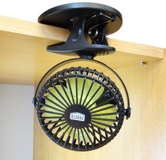 Mini ventilator sa punjivom baterijom i štipaljkom MF9040LI/BK