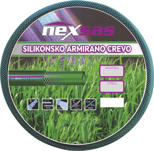 Nexsas Silikonsko armirano crevo za zalivanje 1/2x50m