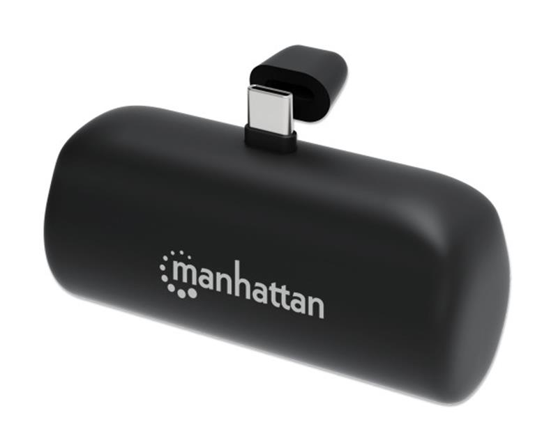 Powerbank Manhattan 1026336 5000mAh 10W/Black/USB-C