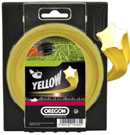 Oregon Yellow starline Najlon za trimer 3mm 15m 023937