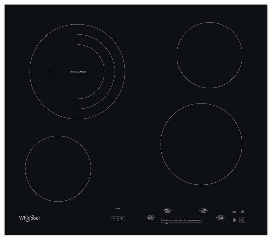 WHIRLPOOL AKT 8900 BA Staklo-keramička ugradna ploča