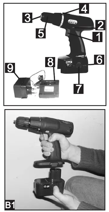Aku bušilica WAS18-2 sa dve baterije 71211804