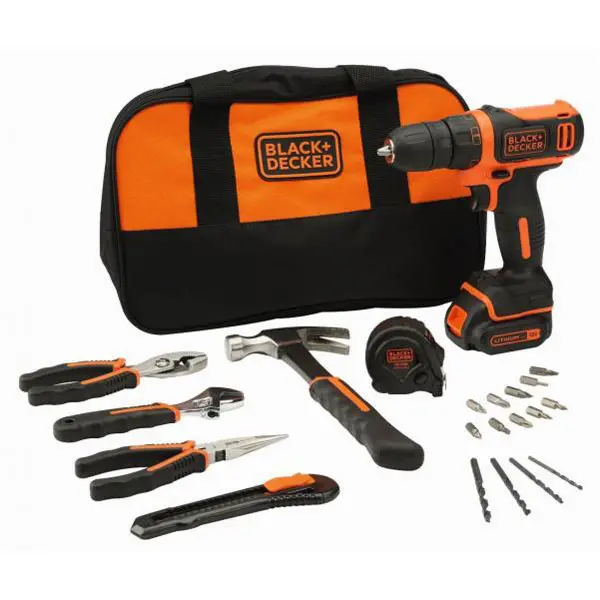 Black&Decker Aku Bušilica Set BDCDD12HTSA
