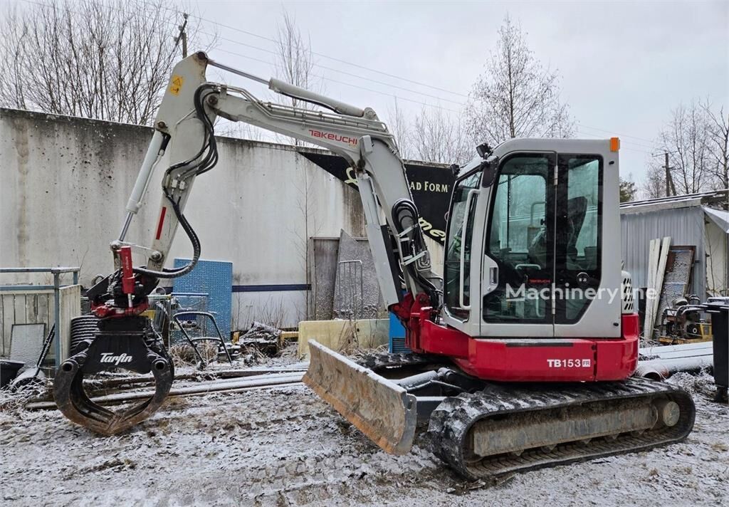 Takeuchi TB153FR, Rototilt, Rammer, 2 kouraa, 3 kauhaa mini bager