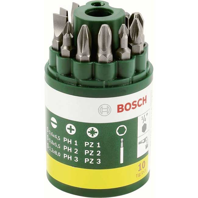 Bosch 10-delni set bitova odvrtača PH-PZ-S 2607019454