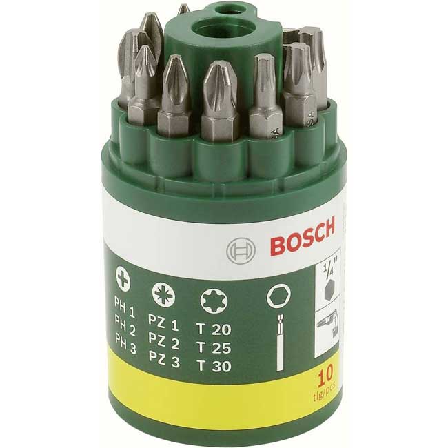Bosch 10-delni set bitova odvrtača PH-PZ-T 2607019452