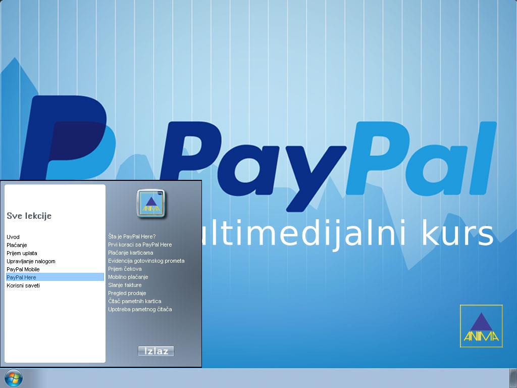 PayPal - multimedijalni kurs