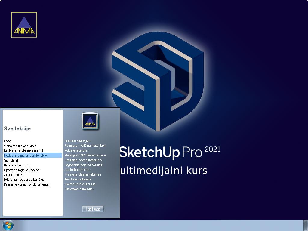 SketchUp PRO - multimedijalni kurs