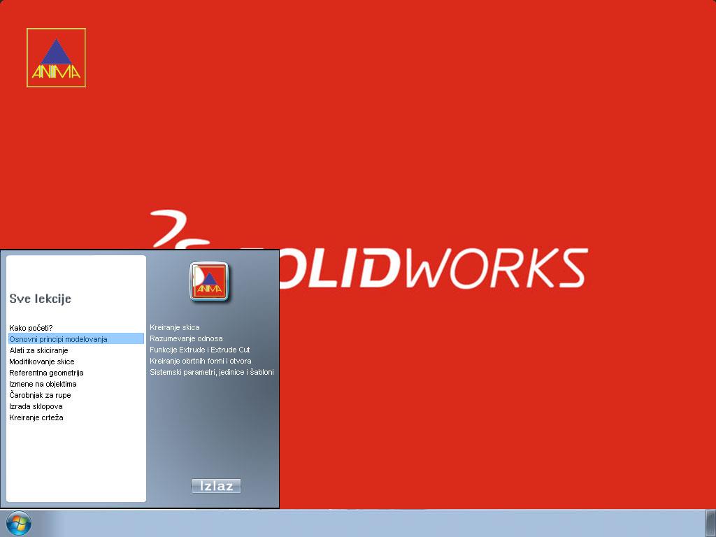 Solidworks - multimedijalni kurs