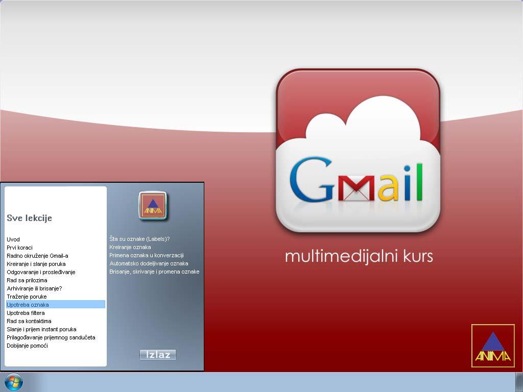 Gmail - multimedijalni kurs