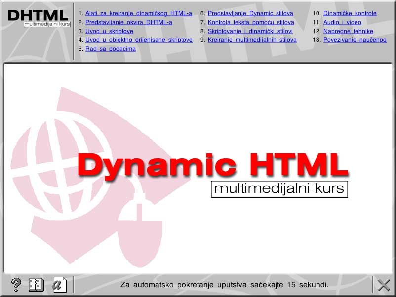 Dynamic HTML multimedijalni kurs