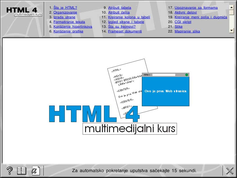 HTML 4 multimedijalni kurs