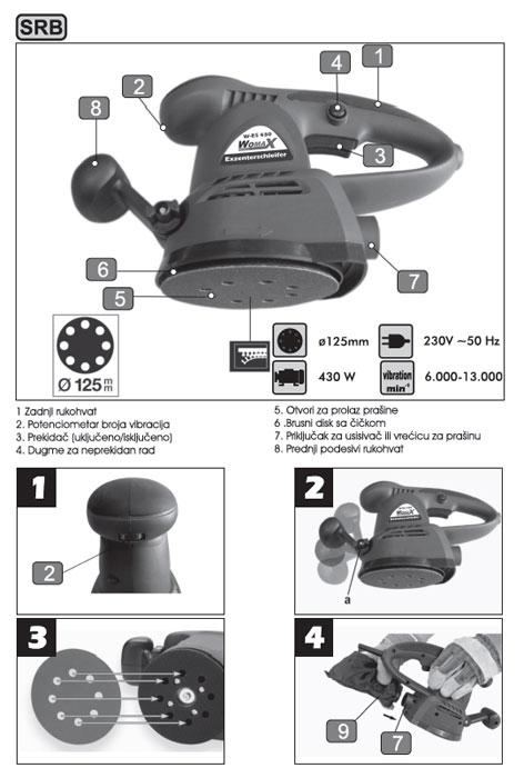 Rotaciona brusilica WES430 72343000