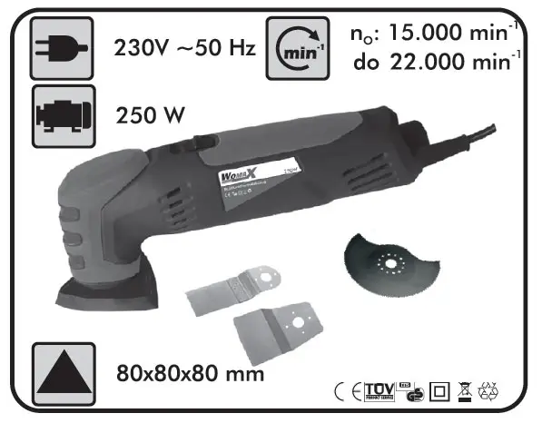 Vibraciona brusilica WMS250 3 u 1 72225090