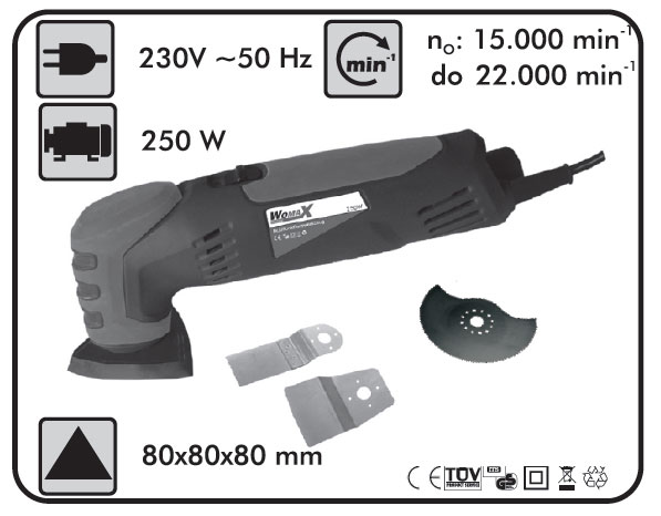 Vibraciona brusilica WMS250 3 u 1 72225090