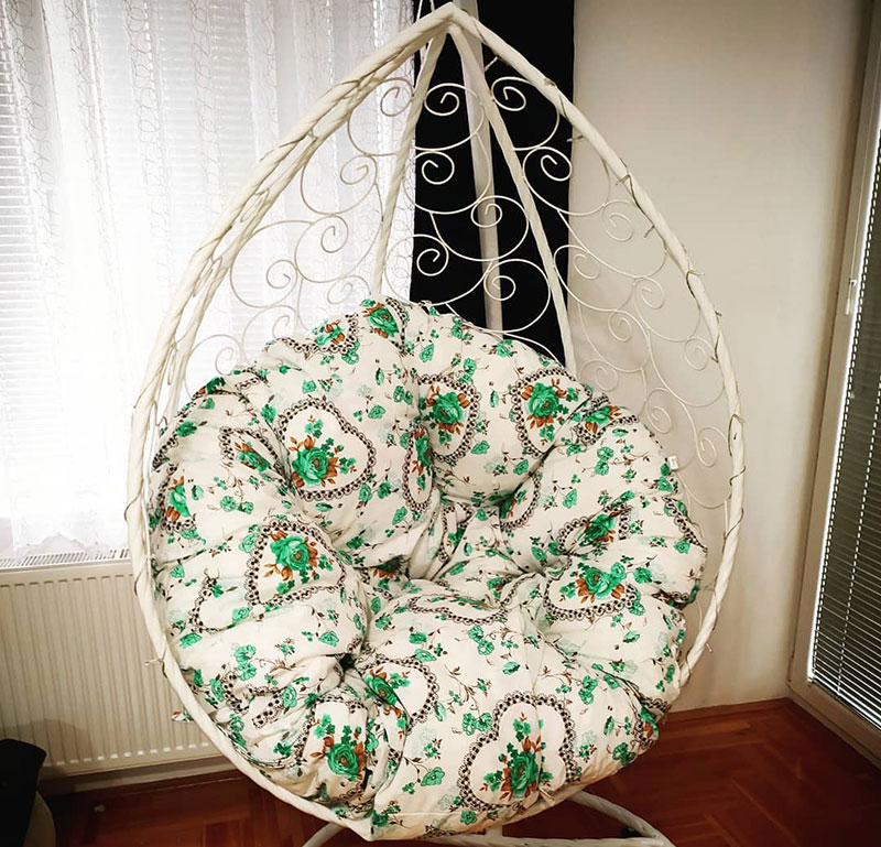 Jastuk Za Jaje Baštensku Ljuljašku - 140 cm - Flourish Green