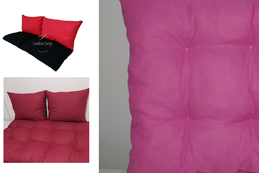 Jastuci za garniture od paleta - 160 x 50 x 50 cm - Pink