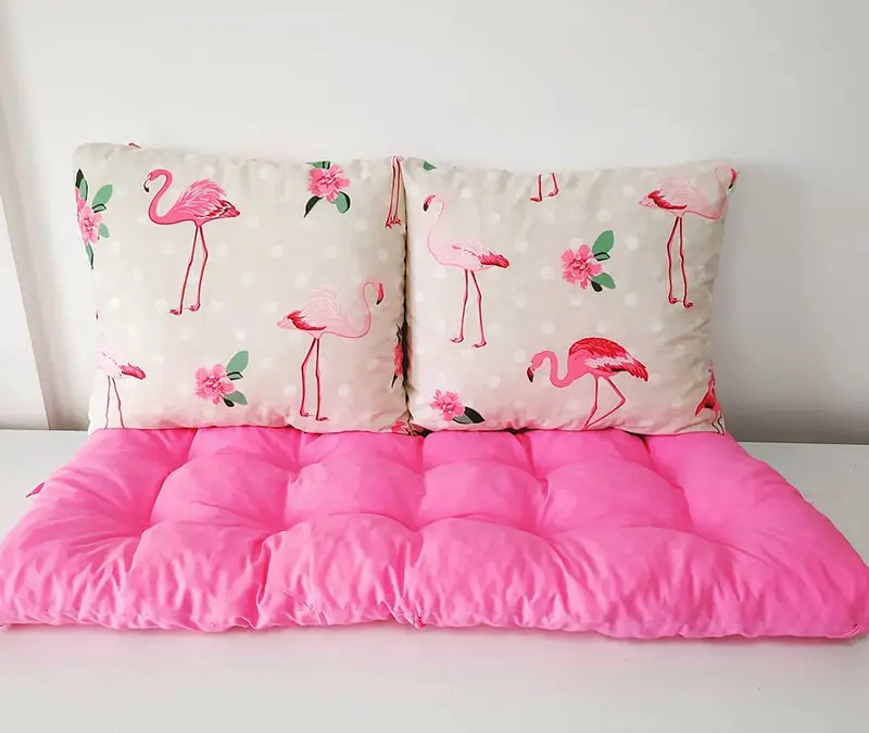 Jastuci za garniture od paleta 160 x 50 x 50 cm Pink - Flamingo