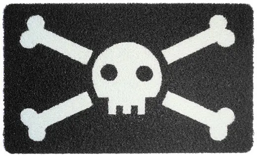 Kikkerland Otirač Jolly Roger Black DM09