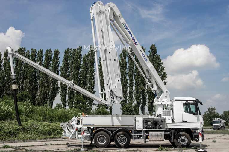 Sermac 5z36 na šasiji Mercedes-Benz Arocs 3343 pumpa za beton
