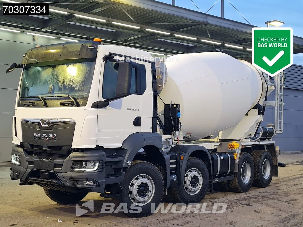 Novi MAN TGS 35.440 TGS 8X4 NEW! 10m3 Mixer Big-Axle Steel suspension Aut kamion s mešalicom za beton