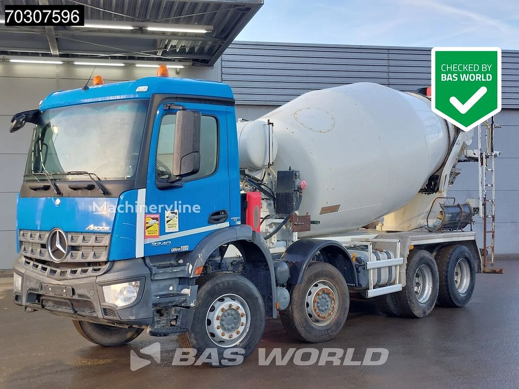 Mercedes-Benz Arocs 3240 8X4 9m3 Stetter AM 9/8FHCLL Steelsuspension Automatic kamion s mešalicom za beton